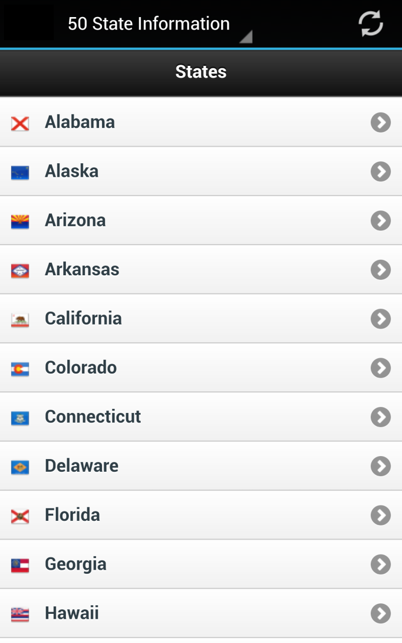 50 State Information - App on Amazon Appstore
