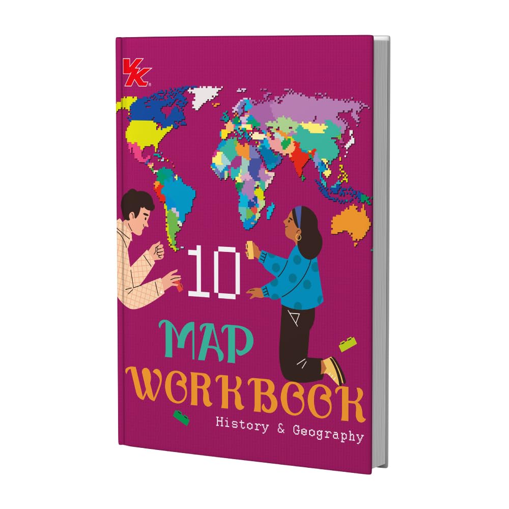 Map Workbook History & Geography | For Class 10 | CBSE Based | NCERT ...