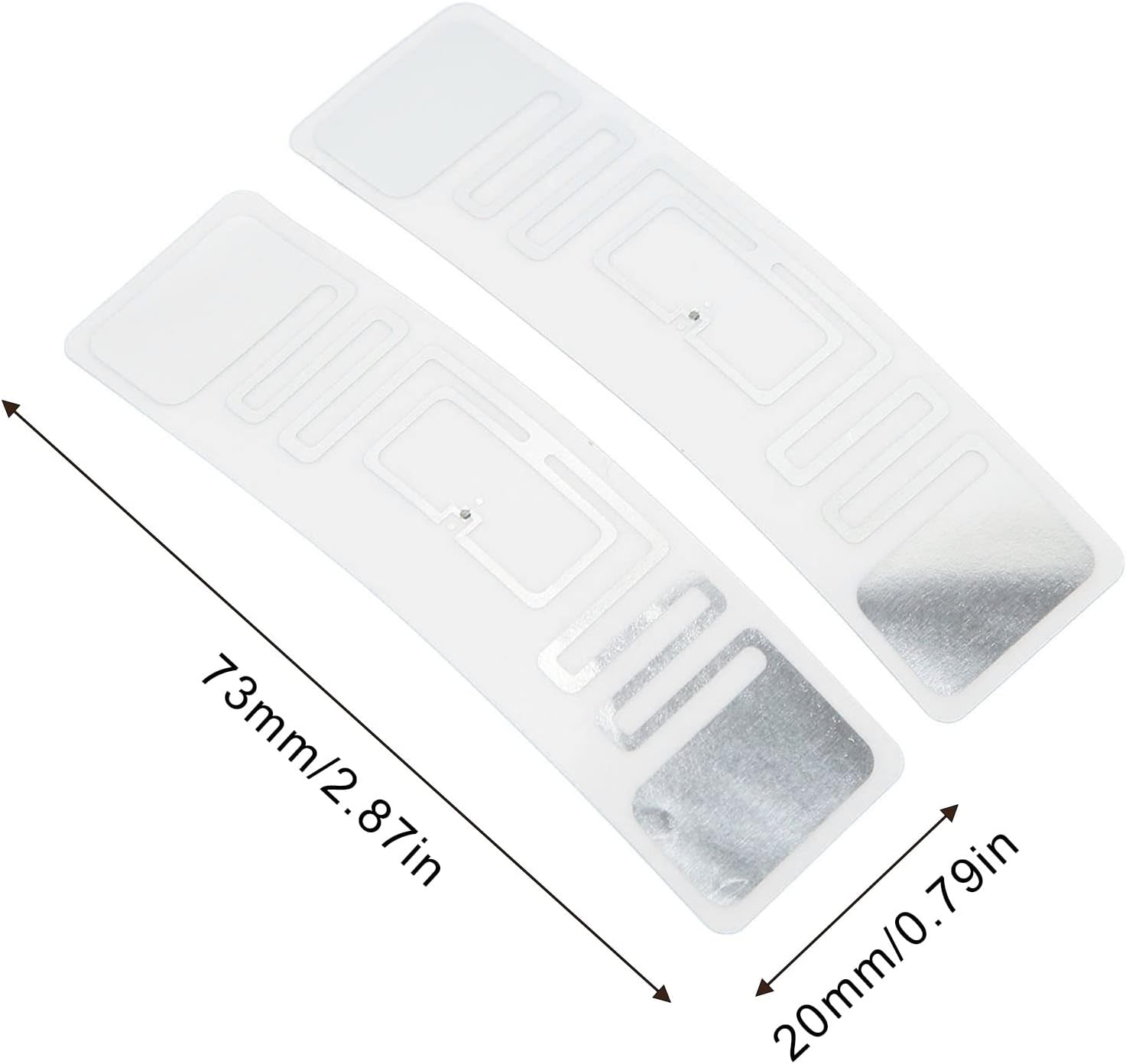 Buy 100 Pieces RFID Tags, KM4Q Chip Stickers Adhesive Labels ISO 18000 ...