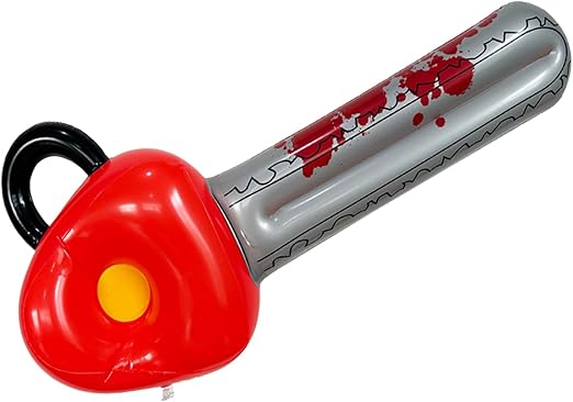 Amazon.com: 28inch Inflatable Chainsaw,Fake Chainsaw Halloween Weapons ...