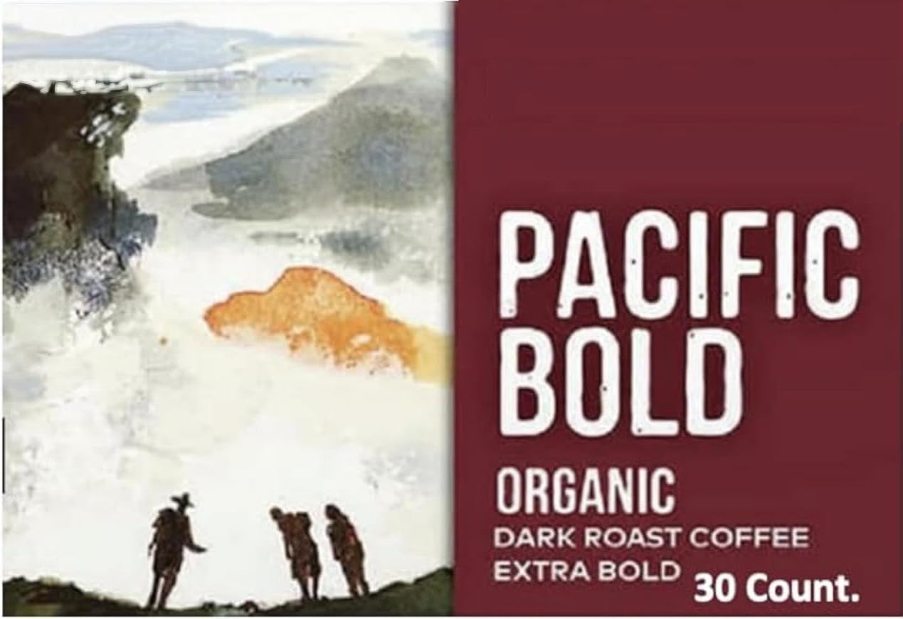 Amazon.com: Pacific Bold Coffee, Dark, 30 Pods + Organic Breakfast ...