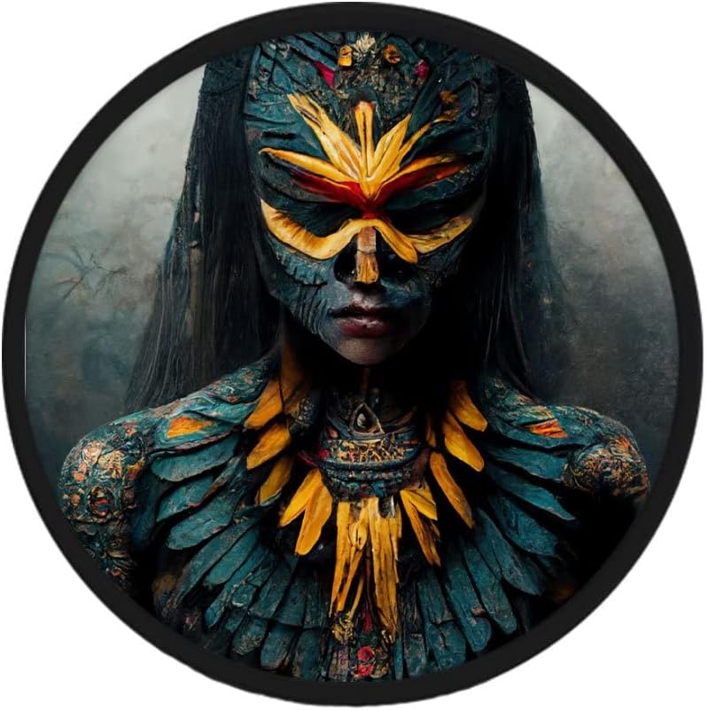 Amazon.com: Aztec Woman Warrior Patches - Cute Girl Art Patch Applique ...