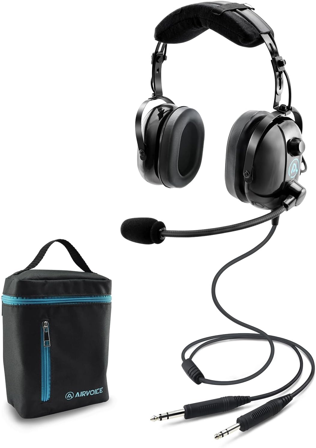 Amazon.com: AIRVOICE Aviation Headset for Pilots with Passive Noise ...
