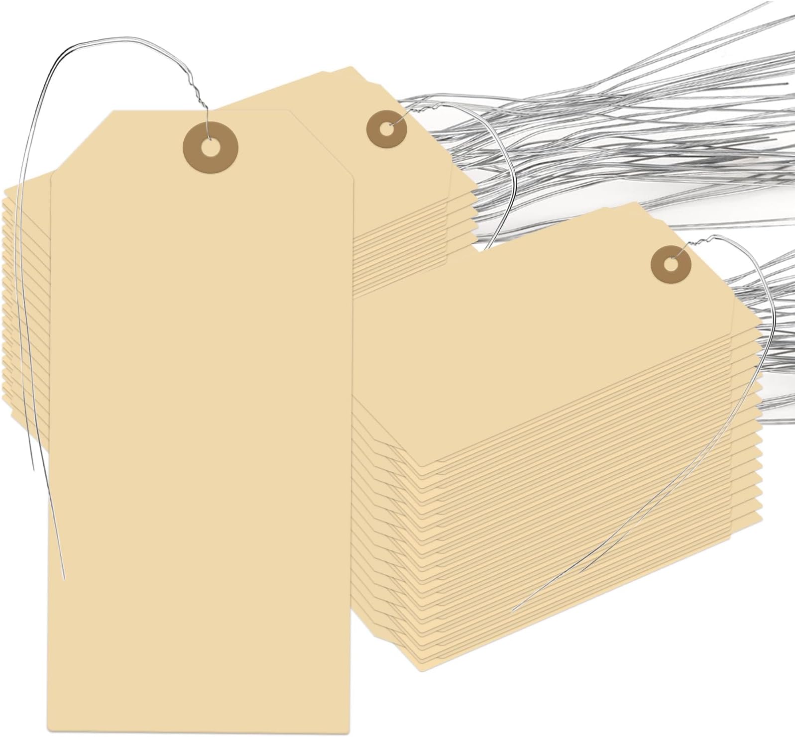 Amazon.com : 400 Pcs Brown Shipping Tags, 4.72 x 2.36 inches Label Hang ...