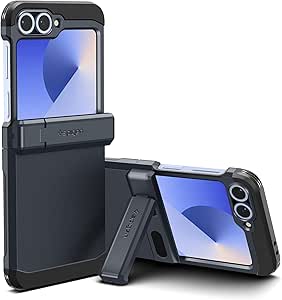 Amazon.com: Spigen Tough Armor Pro Designed for Galaxy Z Flip 6 Case (2024) [Kickstand] - Metal ...