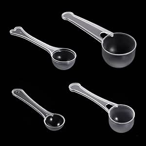 Amazon.com: 4pcs Clear Measuring Spoons Creatine Spoons 1g/3g/5g/10g ...