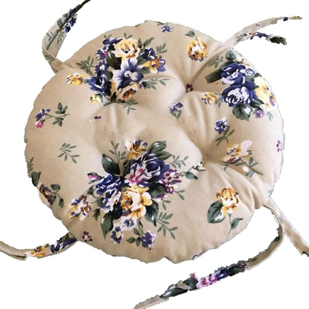 Amazon.com: NVEOP Round Bar Stool Cushion with 4 Ties 12 inch ...