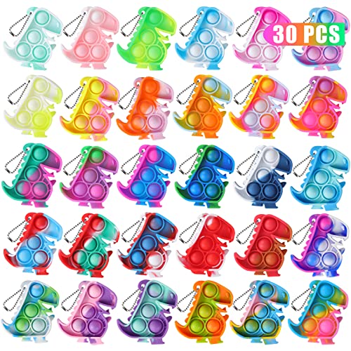 Snapklik.com : Dinosaur Party Favors Pop Fidget Toys Bulk Its 30PCS ...
