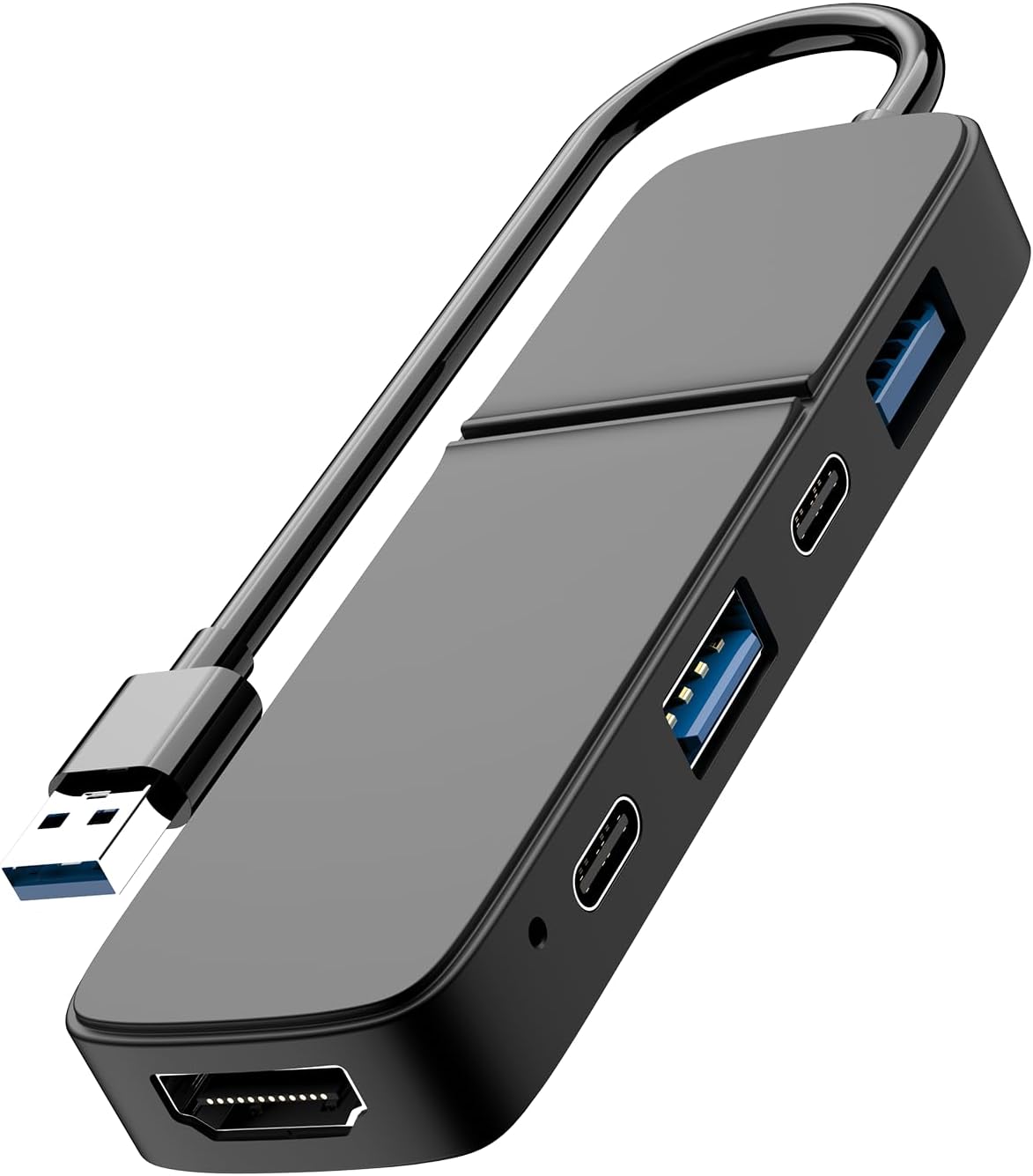 Amazon.com: USB to HDMI Adapter, Eanetf Dual USB C USB A 3.0 Hub: 5 Ports with 2* USB-C and 2 ...