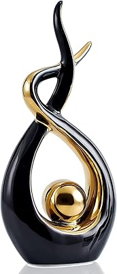 Amazon.com: FJS Home Decor Modern Abstract Art Ceramic Statue, Home ...