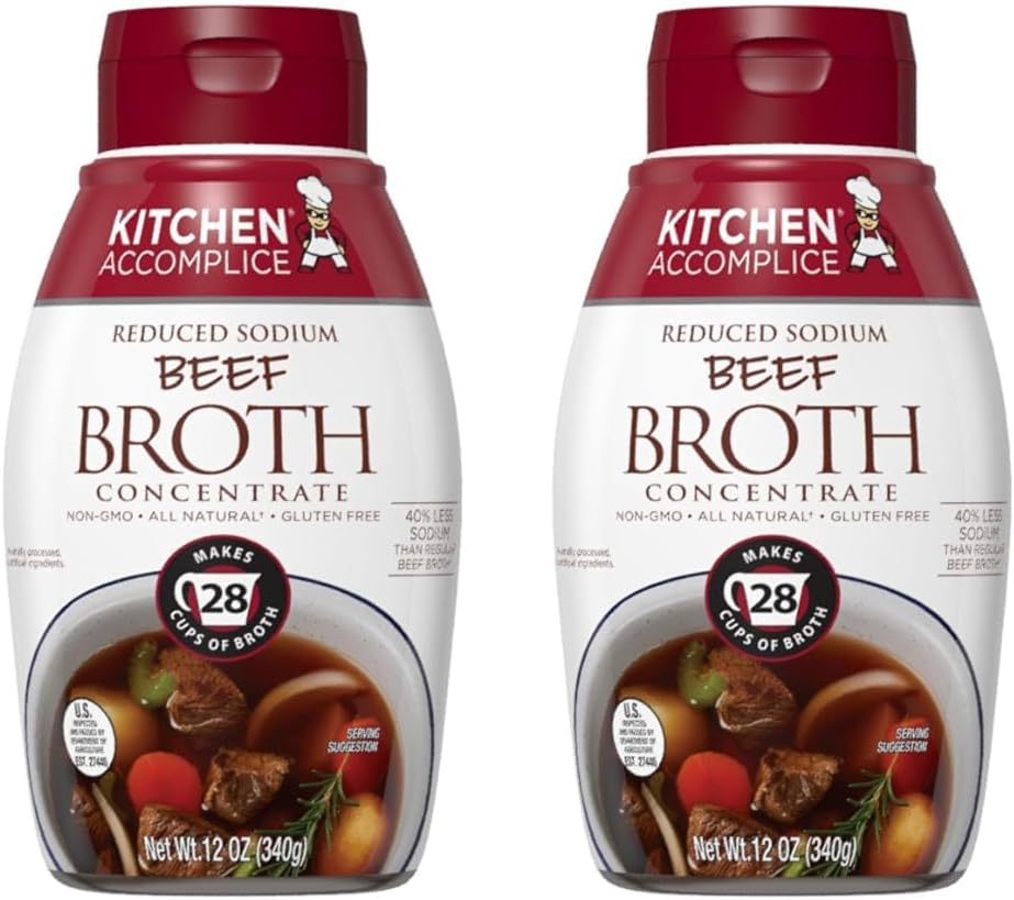 Amazon.com : Kitchen Accomplice Reduced Sodium Beef Broth Concentrate ...