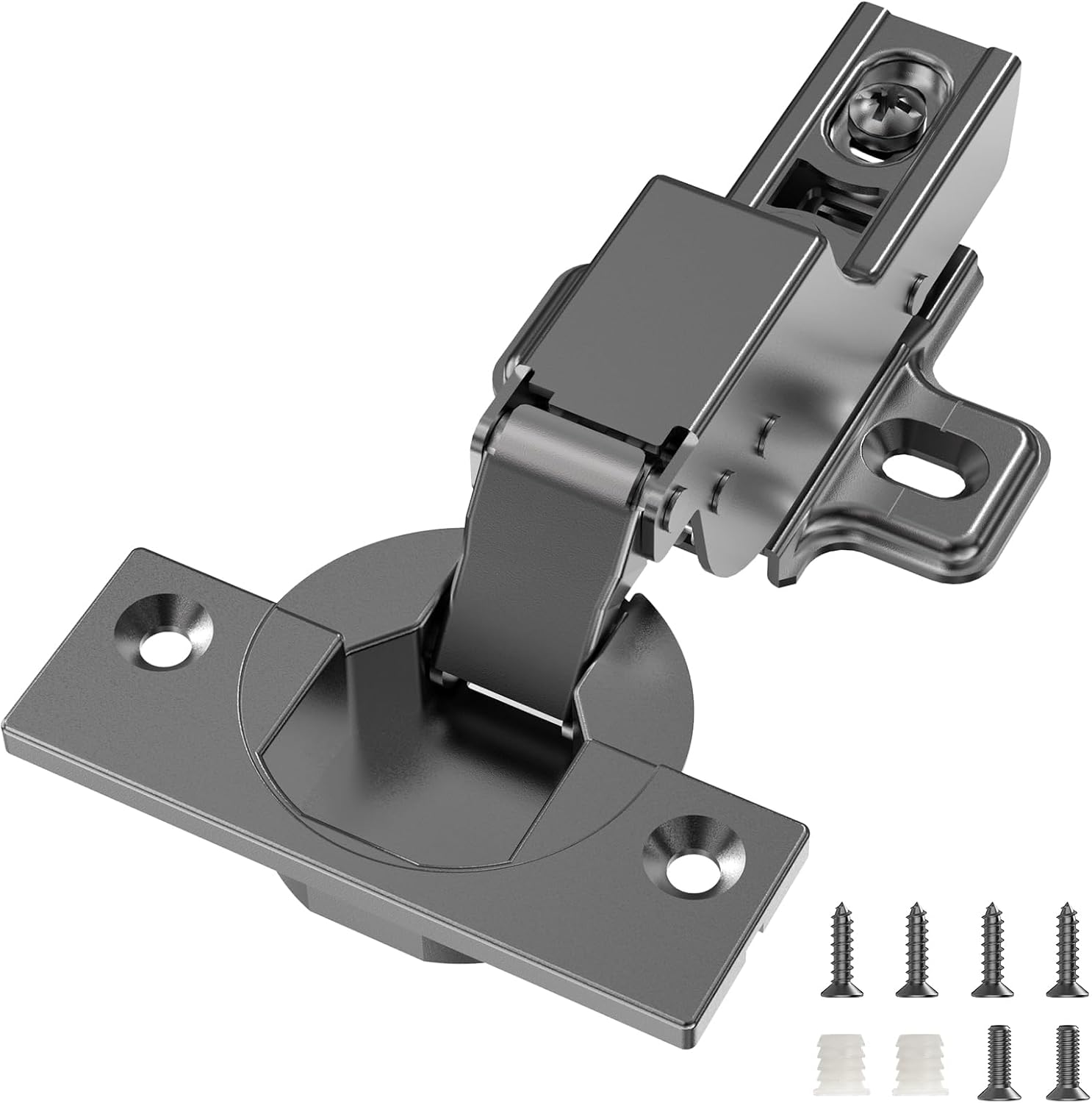Chibery 10 PCS Inset Soft Close Hinges, Clip-on Plate, 105 Degree, 3D ...