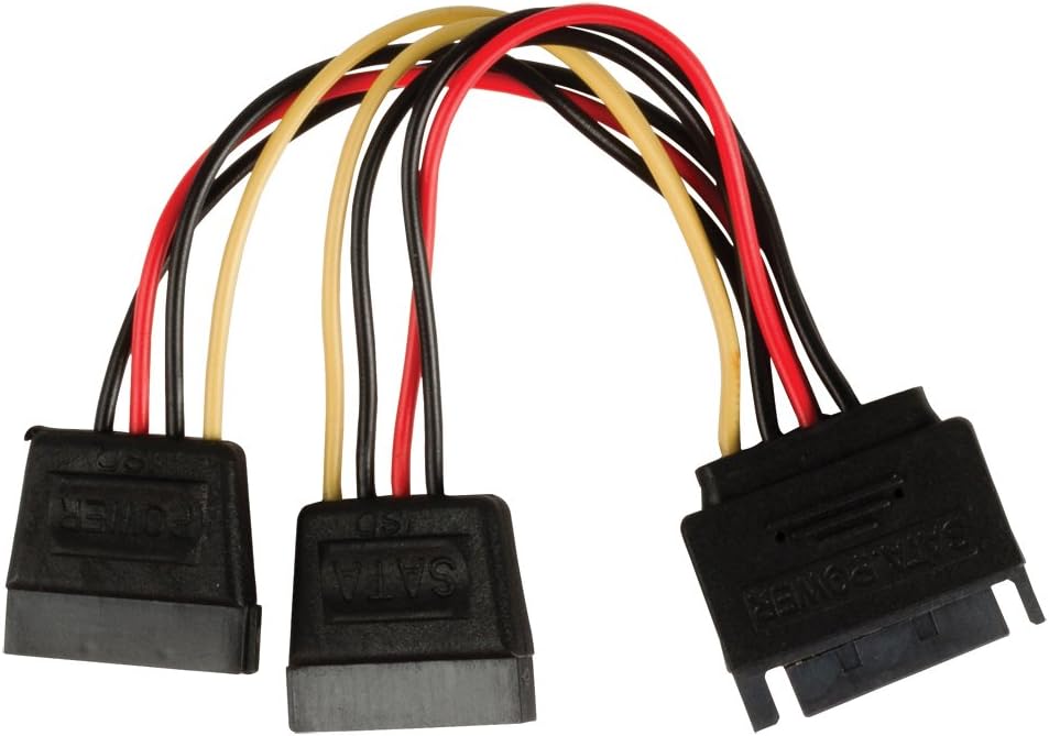 Valueline 0.15m SATA Power Splitter Cable - Multicolour for 2 SATA Hard ...