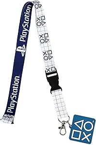 Amazon.com: PlayStation Button Symbols with Rubber Charm ID Badge ...