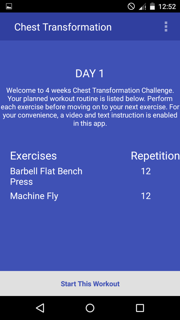 4 Weeks Chest Transformation - App on Amazon Appstore