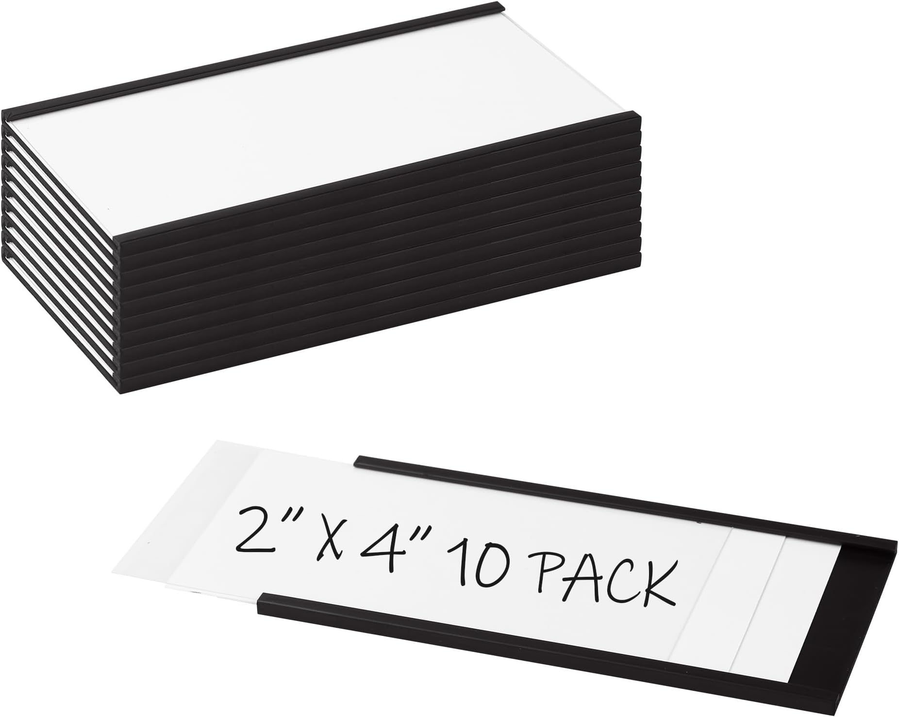 Amazon.com : LLPT Magnetic Label Holder 4" x 1.2" 26 Packs C Channel ...