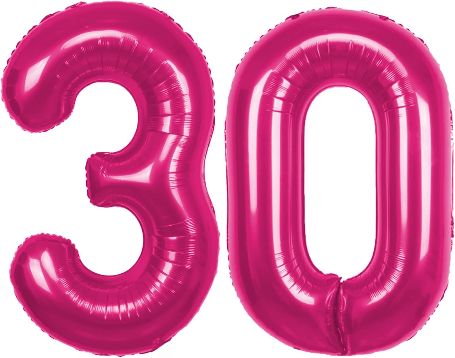 Globo rosa de 40 pulgadas con el número 30, globos gigantes y grandes ...