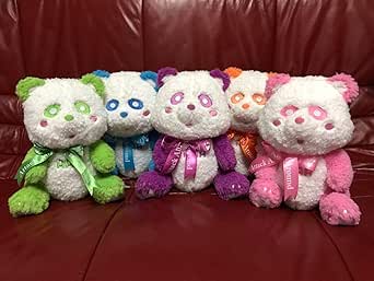 Amazon.co.jp: AAA E~Panda Cute Ribbon Big Plush Stuffed Animal 5pcs ...