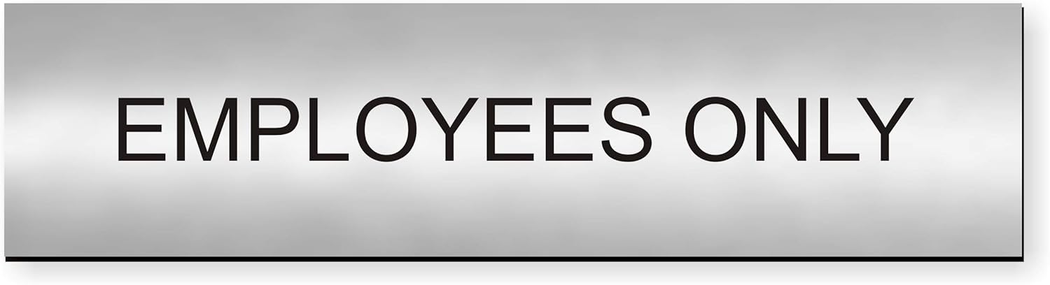 Amazon.com : Office Signs; Laser-Engraved Signs in standard 2x8 size ...