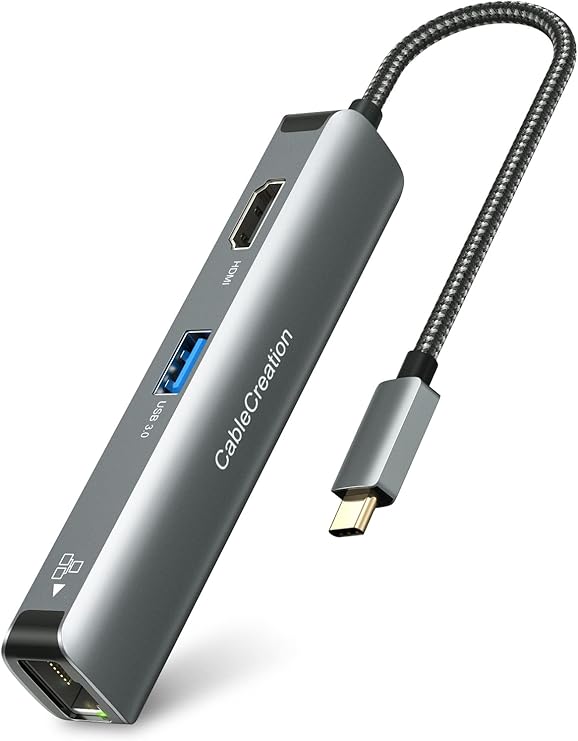Amazon.com: USB C Hub Multiport Adapter, CableCreation 5-in-1 USB C ...