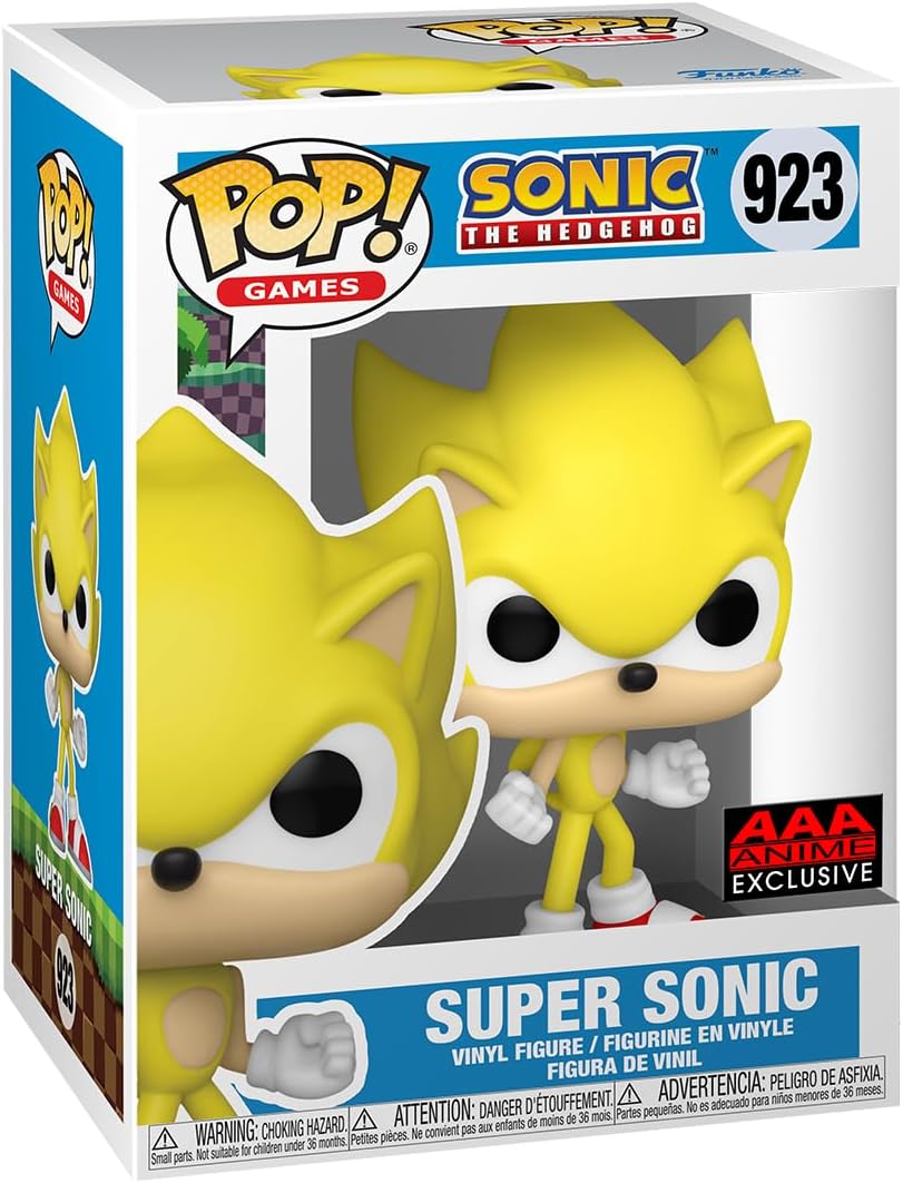 Amazon.com: Funko Pop Sonic The Hedgehog Super Sonic Figure (AAA Anime ...