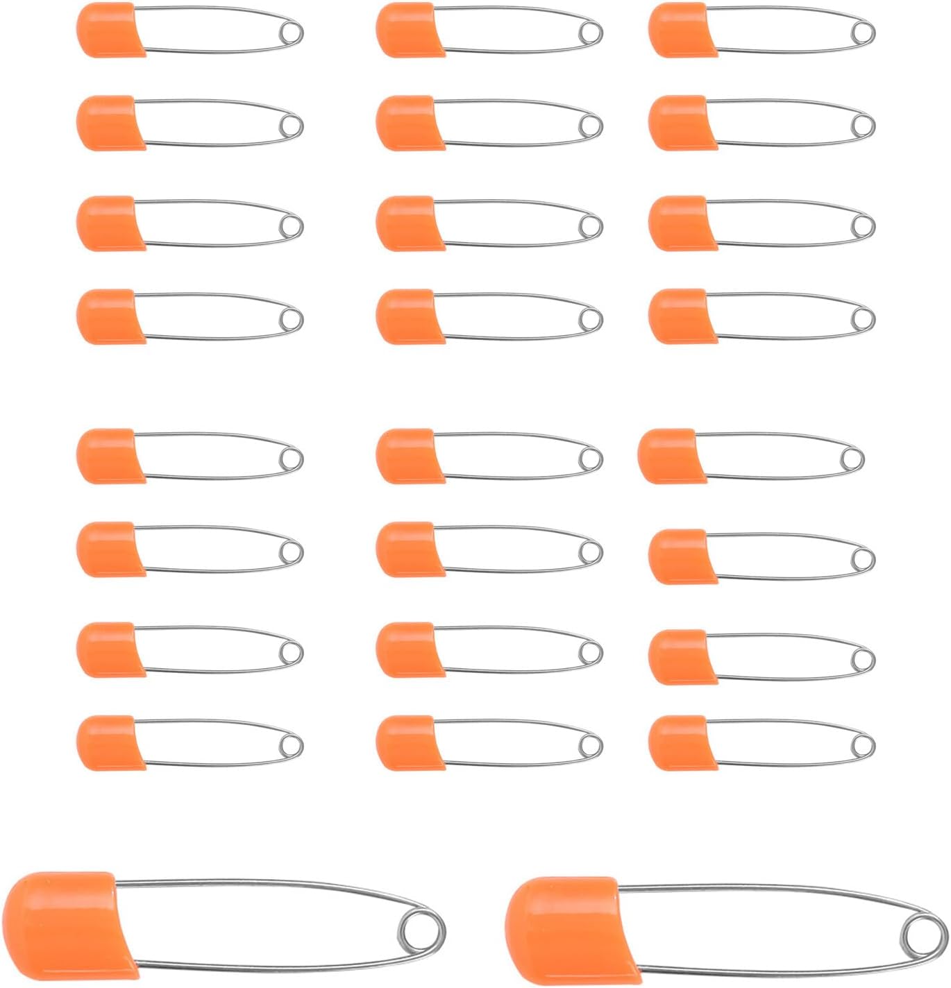 Amazon.com: Orange Baby Safety Pins Stainless Steel Baby Pins Nappy ...