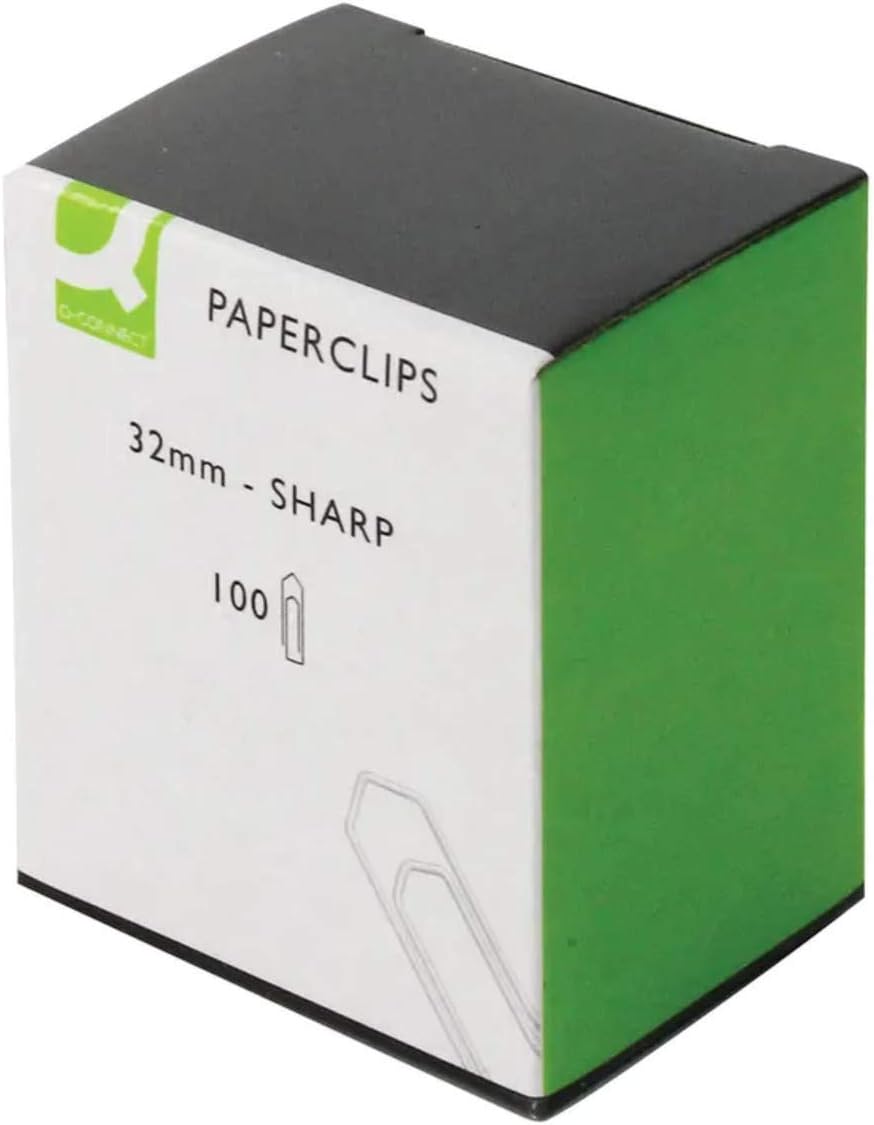 Q Connect PaperClip 32mm No Tear Pk100 : Amazon.co.uk: Stationery ...