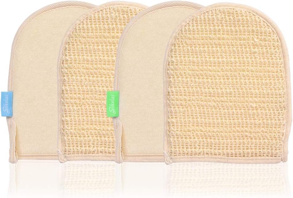 Amazon.com: Exfoliating Loofah Mitt Shower Gloves - Bath Glove Body ...