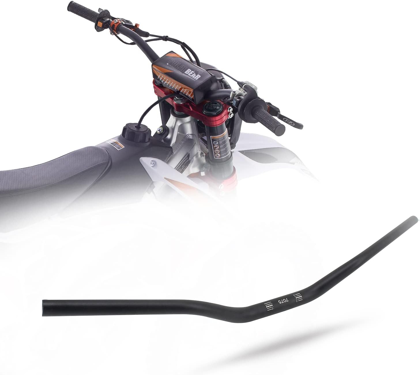 Amazon.com: Universal Motorcycle Handlebars 1 1/8" 28mm Drag Handlebar ...