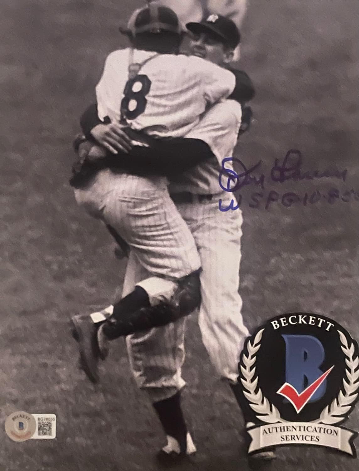 Don Larsen MLB pitcher Original Autographed 8X10 Photo w/Beckett COA #2 ...