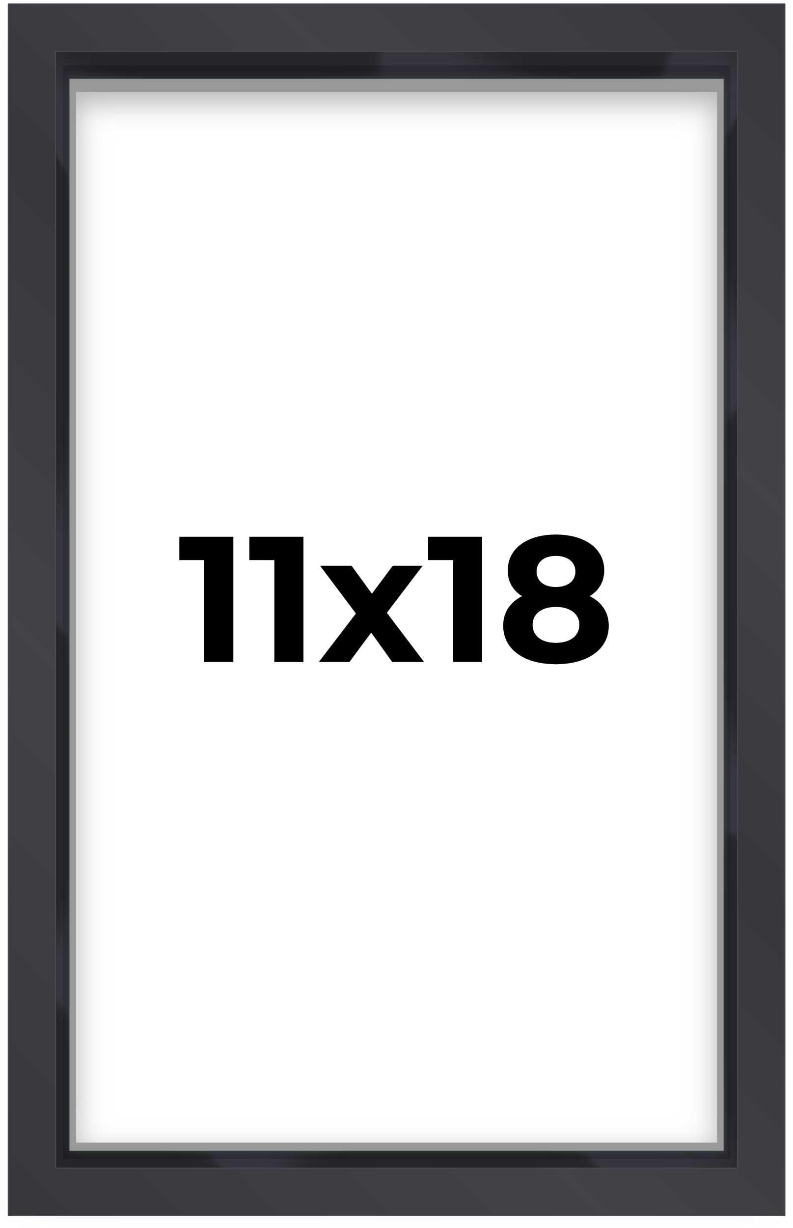 Amazon.com - 11x18 Shadow Box Frame Contemporary Black | 3/4" Depth of ...
