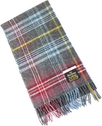 Amazon | [グレンプリンス]GLEN PRINCE ウール 100% タータンチェック マフラー SLS17 TK066(グレー系 ...