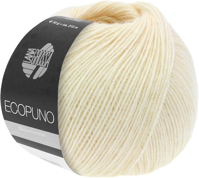Amazon.com: Lana Grossa Ecopuno, 46 Ecru Yarn, White