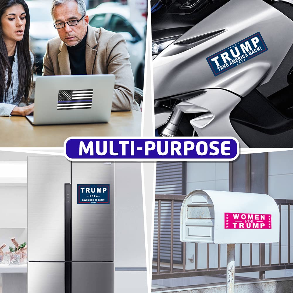 Snapklik.com : 10pcs Trump 2024 Sticker, Trump Bumper Stickers 2024 ...