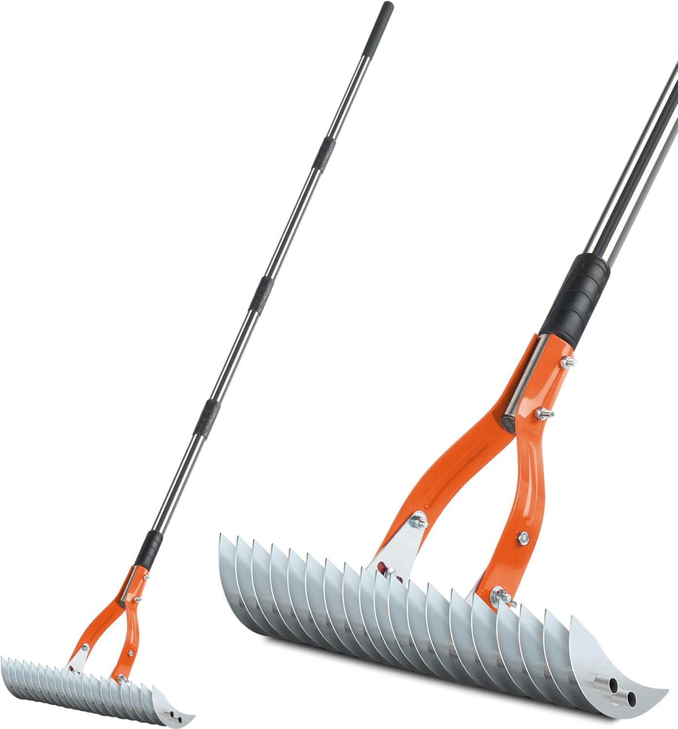 Amazon.com : Niovrooro Thatch Rake,15" Lawn Dethatcher Rakes,Dead Grass ...