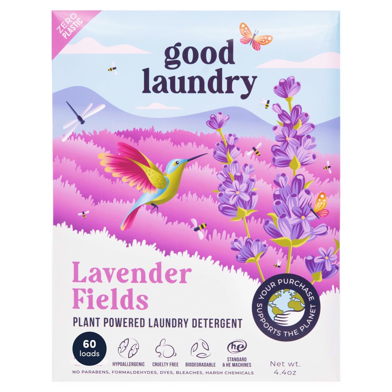 Amazon.com: Eco-Friendly Lavender Scented Detergent Sheets (60 Loads ...