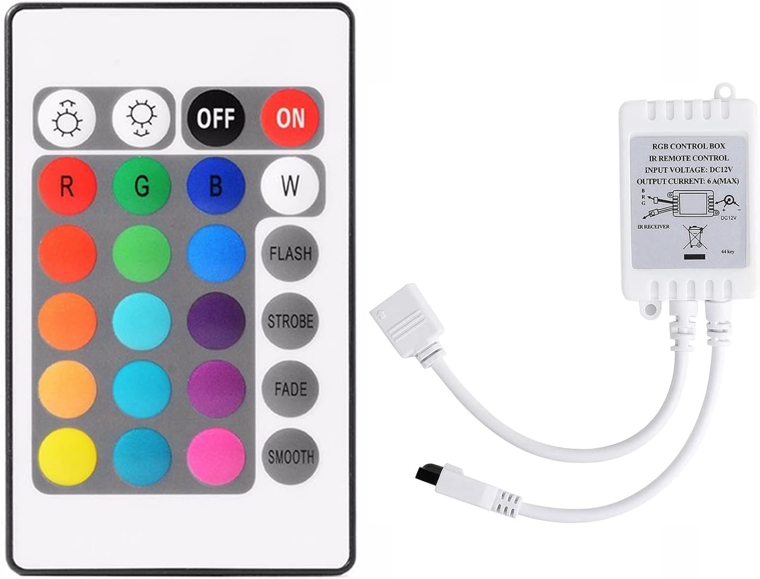 XIYANG 24 Remote Control+ LED Controller RGB Control Box IR Light Strip ...