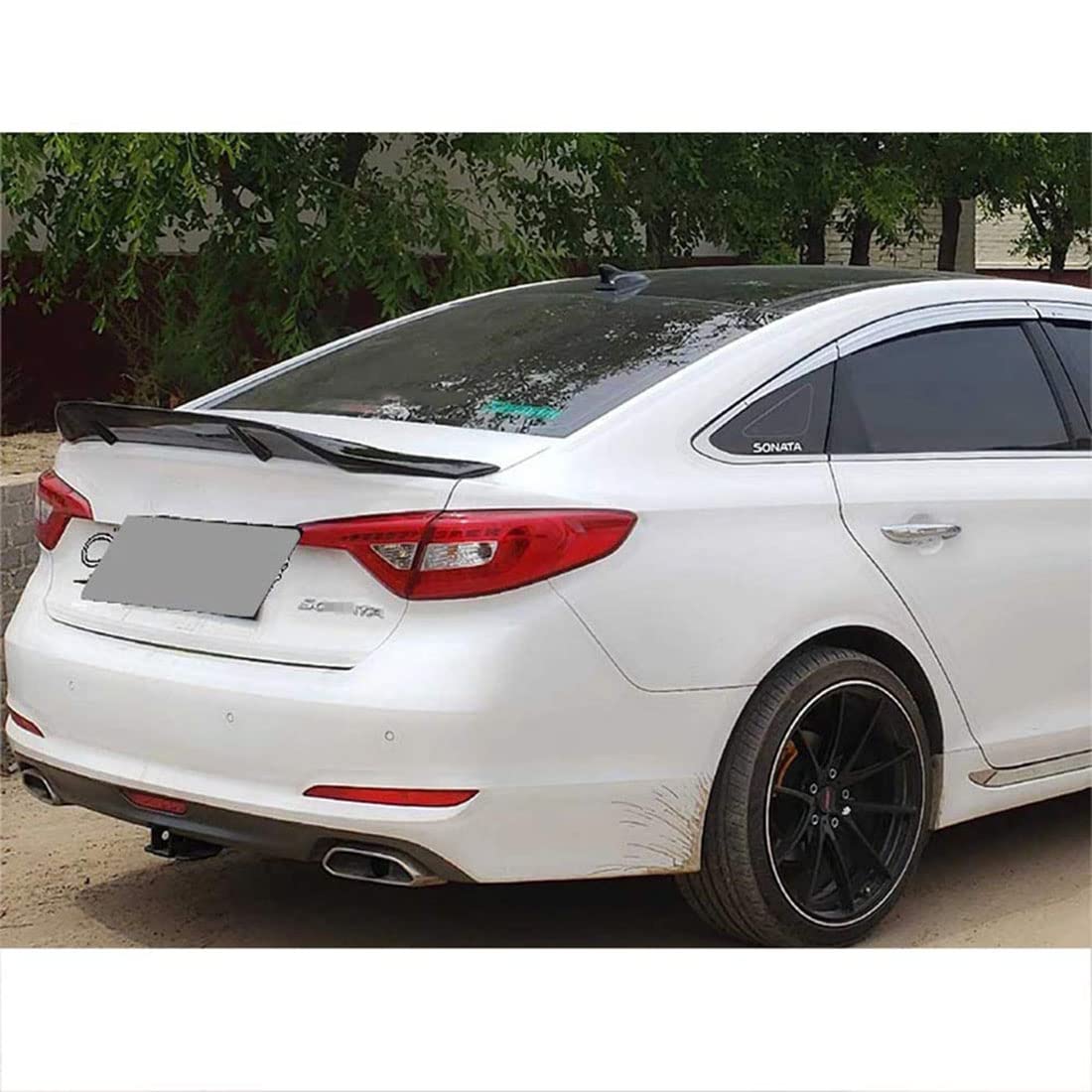 Buy Car Rear Wing Lip Trunk Spoiler For Hyundai Sonata 9th R-Style 2015 ...