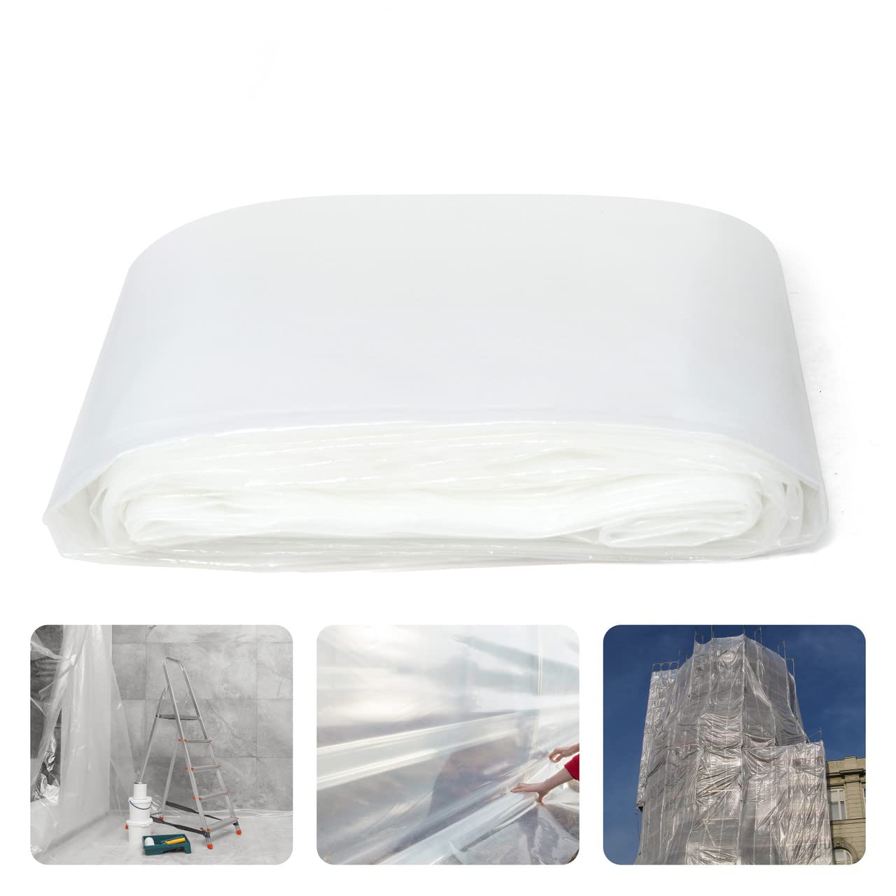 Fencer Wire 6 mil Clear Plastic Sheeting, Heavy-Duty Plastic Sheet ...