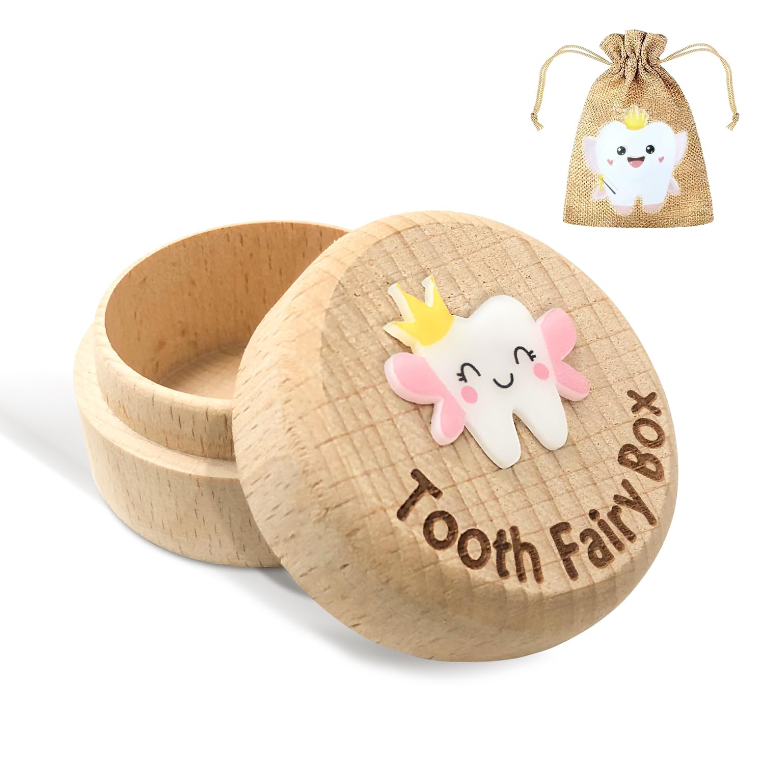 Amazon.com: AMZWISH Cute Tooth Fairy Box for Girls, Lost Teeth Holder ...