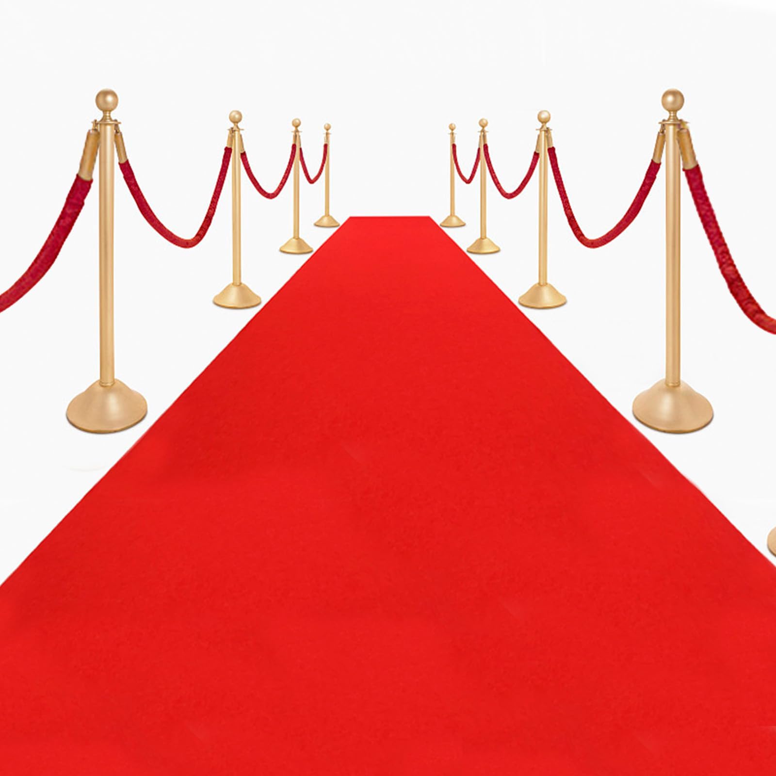 Nisorpa Red Carpet Runner Rugs 1 x 10m Red Carpet Aisle Runner 5.5mm ...