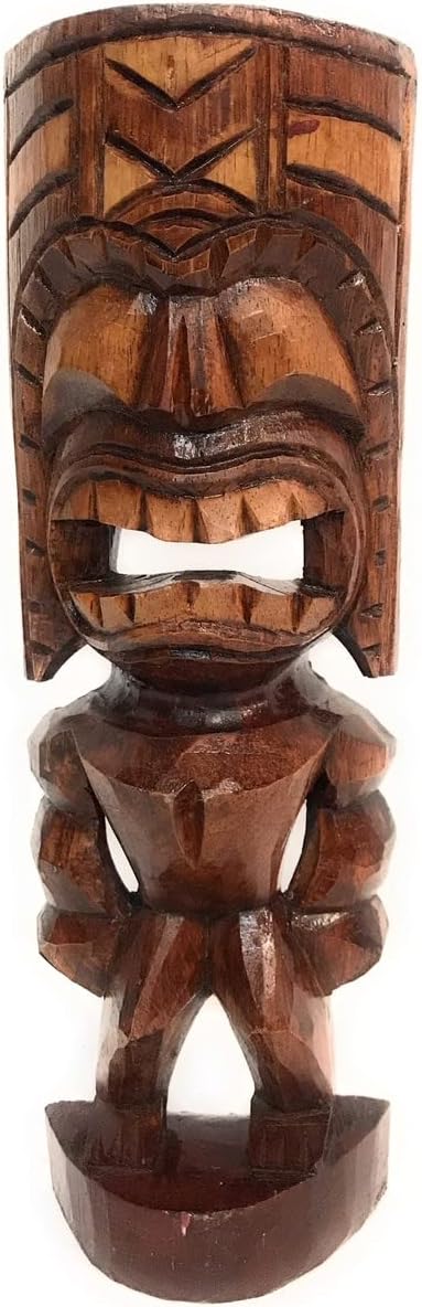 Amazon.com: Big Kahuna Tiki 12" - Golden Oak Finish - Tiki Trophies ...
