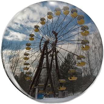 Amazon.com: Chernobyl Ferris Wheel Lapel Pin Cute Brooch Pins Badges ...