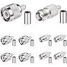 Amazon.com: DGZZI 2-Pack TNC Female to Female RF Coaxial Adapter TNC Coax Jack Connector ...