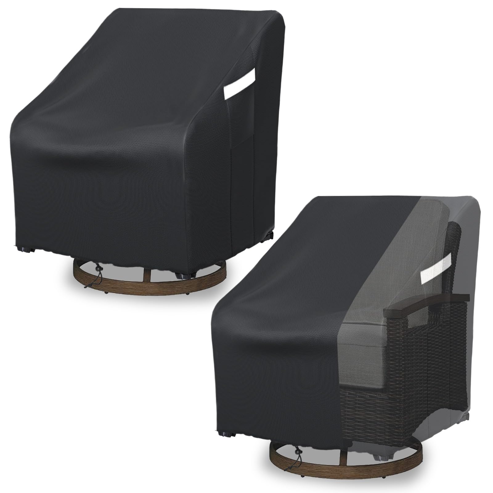 Amazon.com: STARTWO Outdoor Swivel Lounge Chair Cover 2 Pack ...