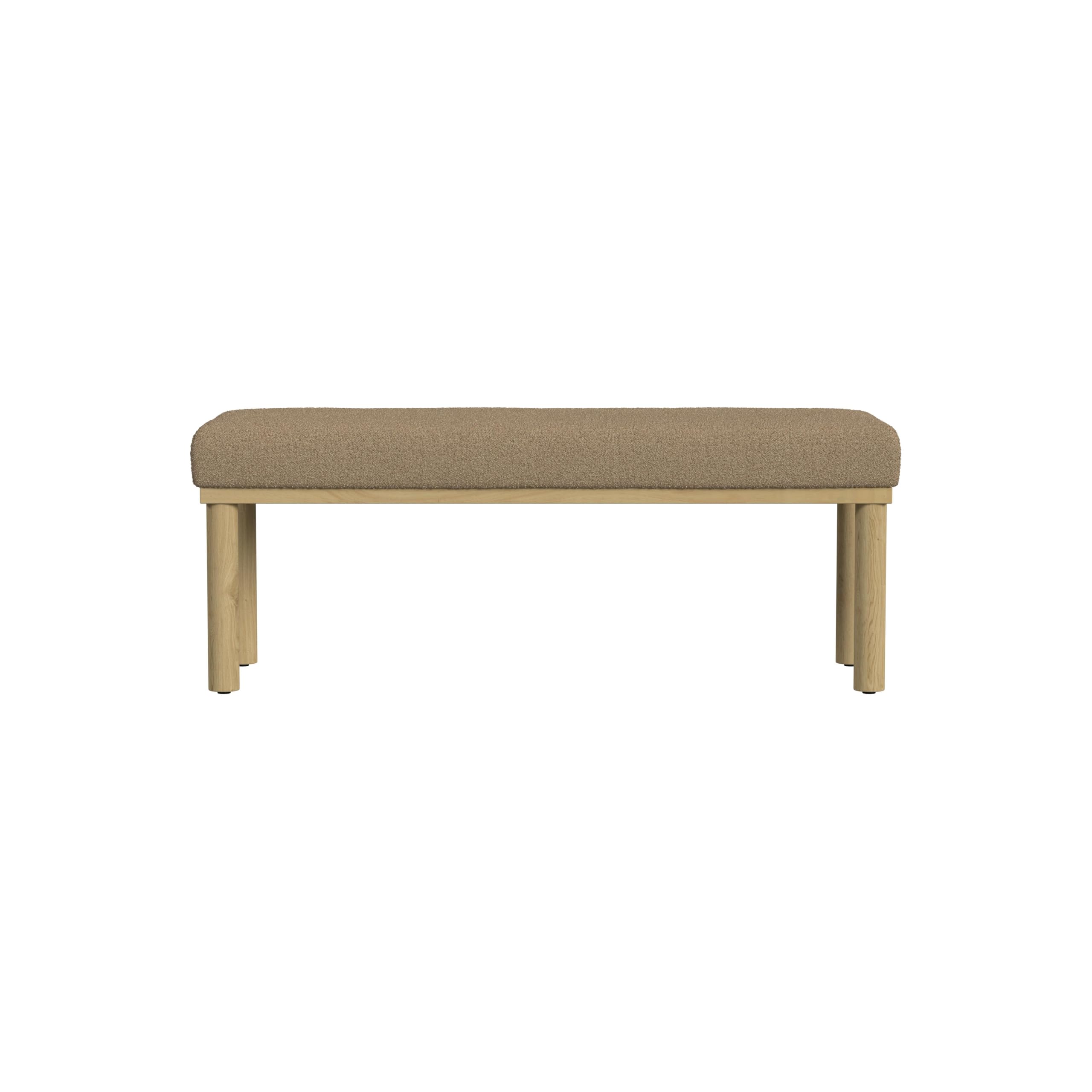Amazon.com - HomePop Oslo Decorative Bench - Brown Boucle - Table Benches