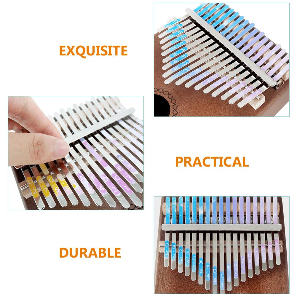 Snapklik.com : 4pcs Kalimba Piano Sticker Kalimba Song Book 17 Key ...