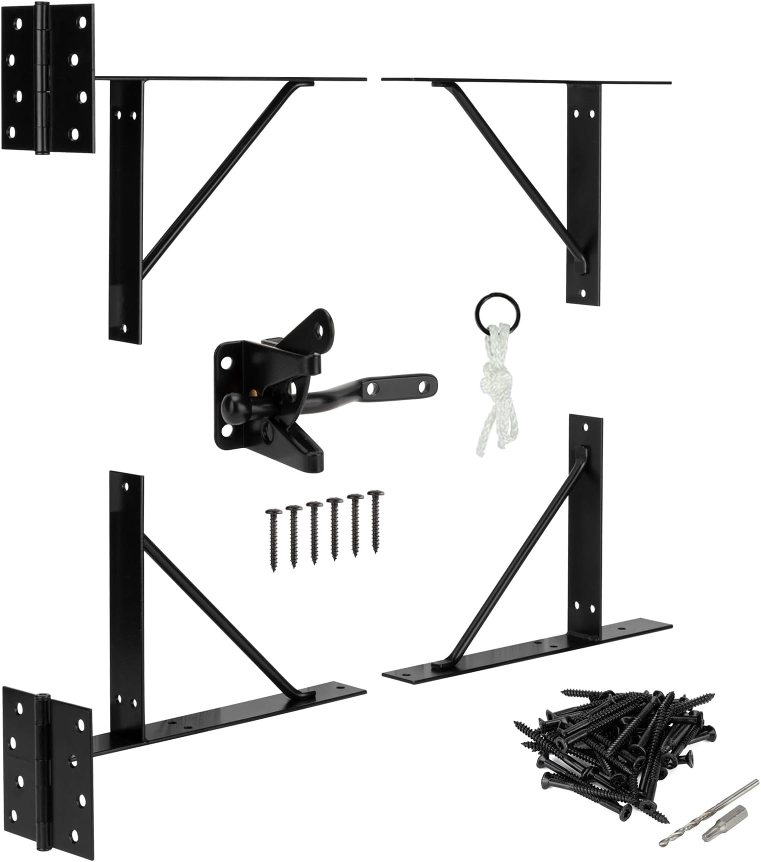 Amazon.com: Gate Corner Brace Bracket No Sag Kit for Shed Doors ...