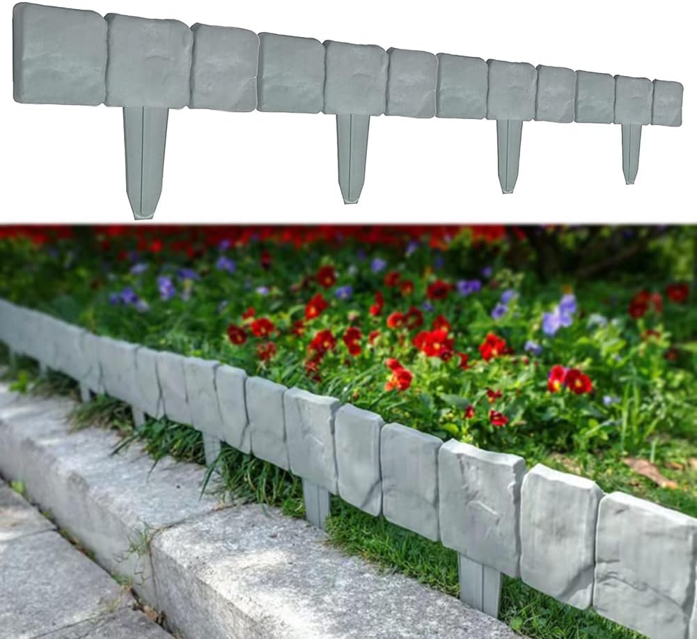 Amazon.com : Garden Edging Border,20PCS Plastic Flower Bed Edging for ...