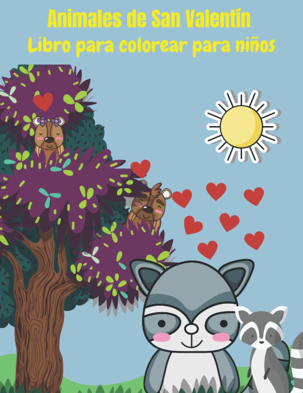 Animales De San Valentin Libro Para Colorear Para Ninos Libros